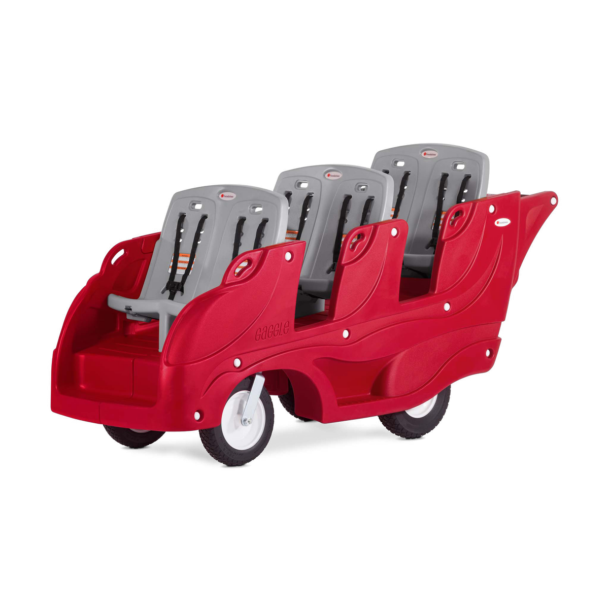 Gaggle Parade 6 Six Seat Buggy, Red/Gray | Multi Child Strollers ...